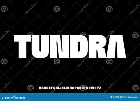 Strong Bold Modern Sans Serif Alphabet Display Font Vector Illustration Stock Vector