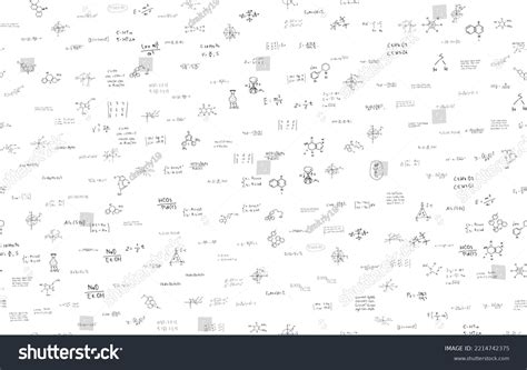 Mathematical Physical Formulas Scientific Educational Background Stock Vector Royalty Free