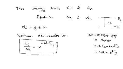 What Is The Temperature Of A Two Level System A System With Two Energy States If The Energy