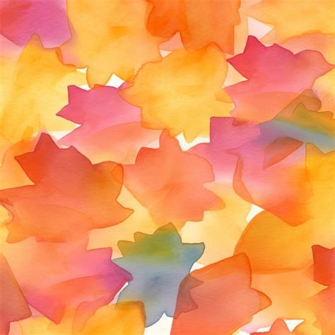 Premium AI Image There Are Many Different Colored Leaves On A White