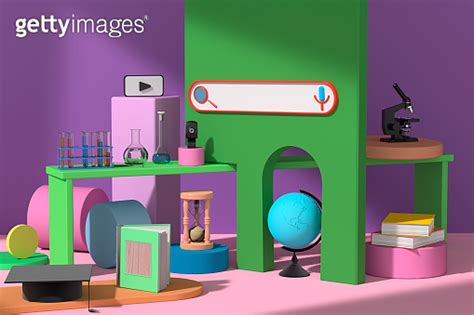 A Vivid Illustration Of Conceptual Objects On Catwalks And Platforms The Concept Of Online
