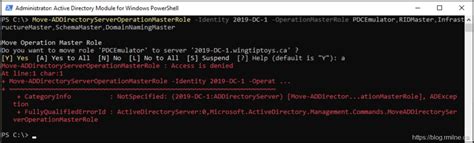 Move Fsmo Roles Using Powershell 250 Hello
