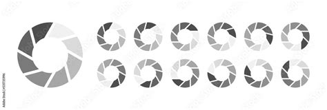 Circular Loading Buffering Icons Vector Video Ready For Animation Gif All Keyframes Frames