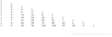 【算法】杨辉三角——使用java二维数组实现杨辉三角java二维数组 Csdn博客