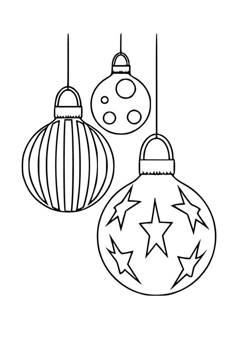 Weihnachtskugeln Zeichnung Ausmalbild Und Malvorlage Zum Ausdrucken