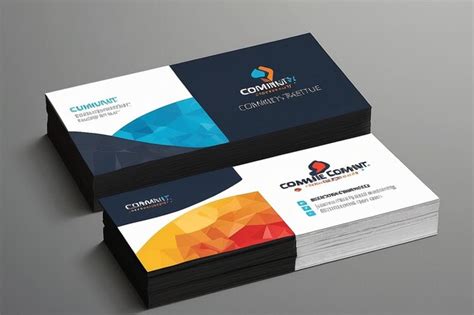 Premium Photo International Community Business Card Logo Template