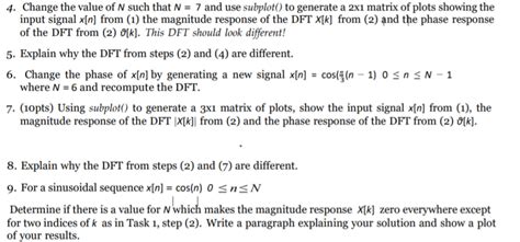Solved The Discrete Fourier Transform And Filtering Implement