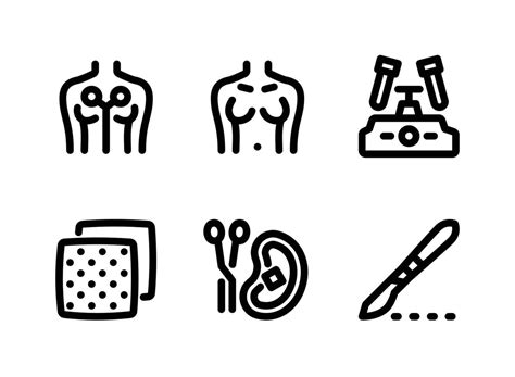 Simple Set Of Medical Equipment Vector Line Icons 37386436 Vector Art