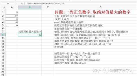 问题 一列正负数字 取绝对值最大的数字 知乎
