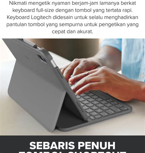 Jual Logitech Slim Folio Keyboard Case Wireless For Ipad 10th Gen And A16