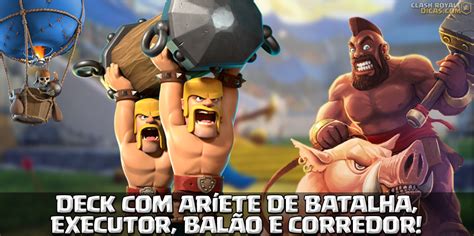 Deck aríete de batalha Balão e Executor Clash Royale Dicas