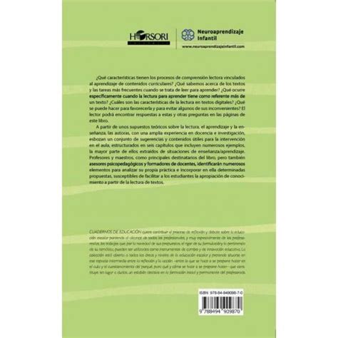 Leer Comprender Y Aprender Neuroaprendizaje Infantil