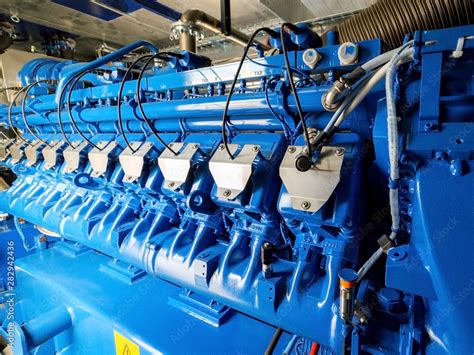 Foto De Engine Of Chp Unit Diesel And Gas Industrial Electric