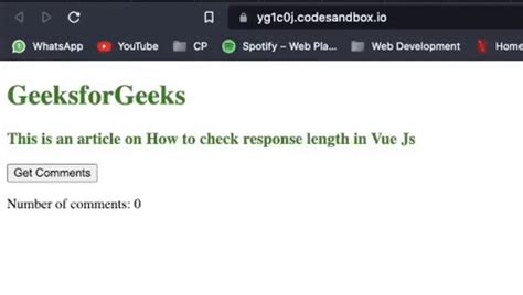How To Check Response Data Length In Vuejs Geeksforgeeks
