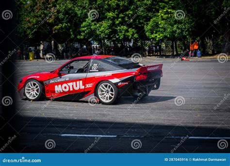 Nissan Sx With Nissan Silvia S Front End Drift Car During Practice