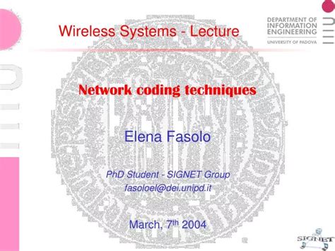 ppt network coding techniques powerpoint presentation free download
