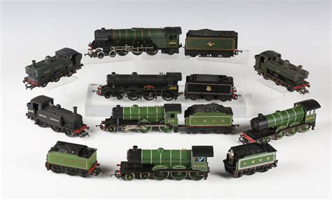 A Collection Of Hornby Gauge OO Steam Locomotives Tenders And Tank