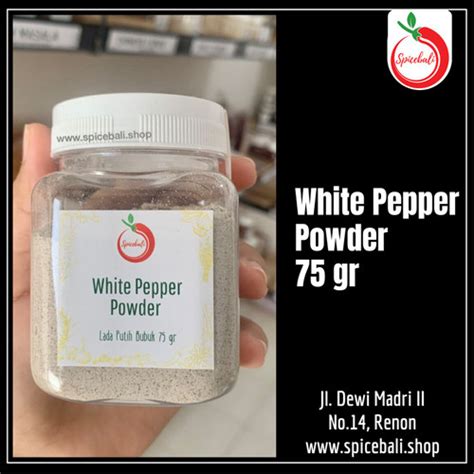 Jual 50 Gr White Pepper Powder Ground Lada Bubuk Merica Bubuk Putih