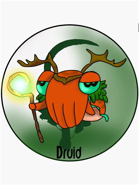 Chibi Cuttlefish Dungeons And Dragons Druid Sticker For Sale By