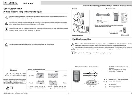 Krohne Optisonic 6300 P Quick Start Pdf Download Manualslib