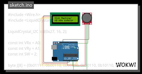 Slot Machine Wokwi Esp32 Stm32 Arduino Simulator