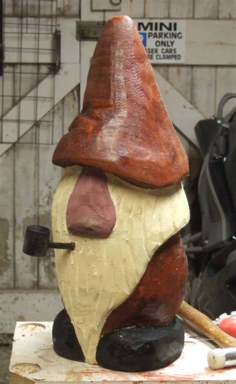Simple Chainsaw Gnome Chainsaw Carving Patterns Chainsaw Carving
