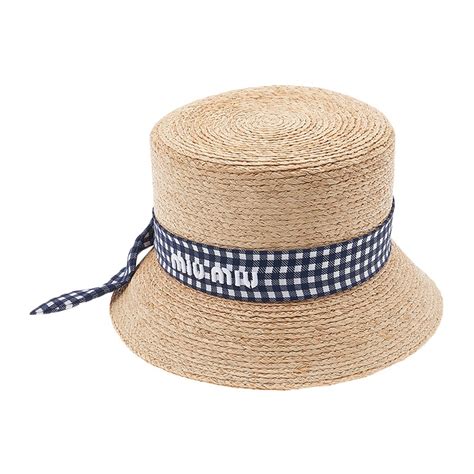 Miu Miu 미우미우 [미우미우] 라피아 버킷햇 5hc307 2f8i F075r S I Village 에스아이빌리지