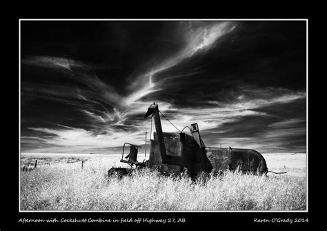 Afternoon With Cockshutt Combine In Field Off Highway 27 Flickr
