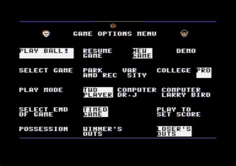 Julius Erving And Larry Bird Go One On One 1983 Electronic Arts [cr