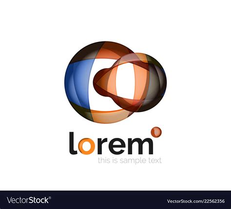 Logo Abstract Geometric Icon Royalty Free Vector Image