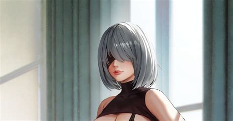 巨乳 Nier Automataニーア オートマタ 2b Albertkのイラスト Pixiv