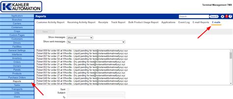 Unsent Emails In Terminal Management Tmx