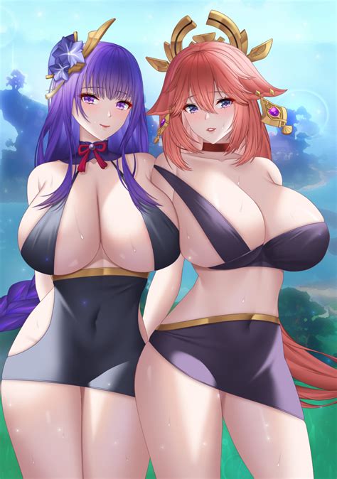 Rule 34 2girls Alternate Breast Size Big Breasts Blush Breasts