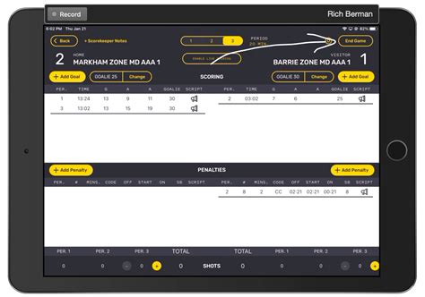 Quick Start Guide Scoring A Game On IPad GameSheet Inc Knowledge Base