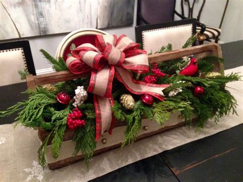 How To Style A Holidaytool Box Christmas Centerpieces Christmas Diy