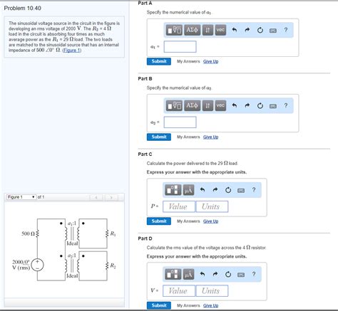 Solved Part A Problem 1040 Specify The Numerical Value Of