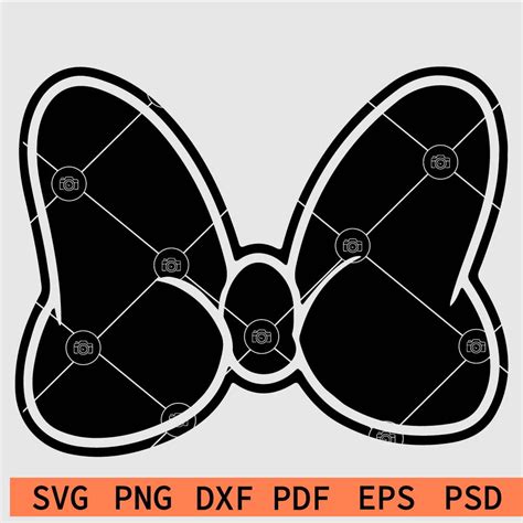 Minnie Mouse Bow Svg Minnie Mouse Black Svg Black Minnie Mouse Bow
