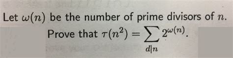 Let Wn Be The Number Of Prime Divisors Of N Prove