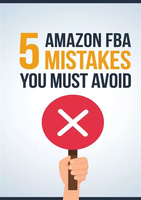 Ppt 5 Amazon Fba Mistakes You Must Avoid Powerpoint Presentation