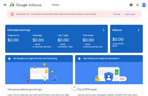 Adsense Activated Dashboard For You Without Website By Zeeshanseller