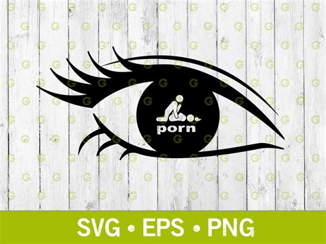 Watching Porn Eye Stickmen Fucking SVG Vector Cut File For Cricut Silhouette Funny Svg Adult
