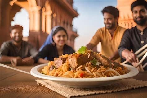 Premium Photo Couple Having A Meal With A Man And Woman Sitting At A Table