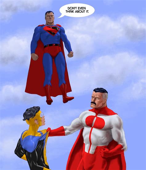 Kingdom Come Superman affronte Omni-Man. Illustration de Nick Perks. : r/Invincible