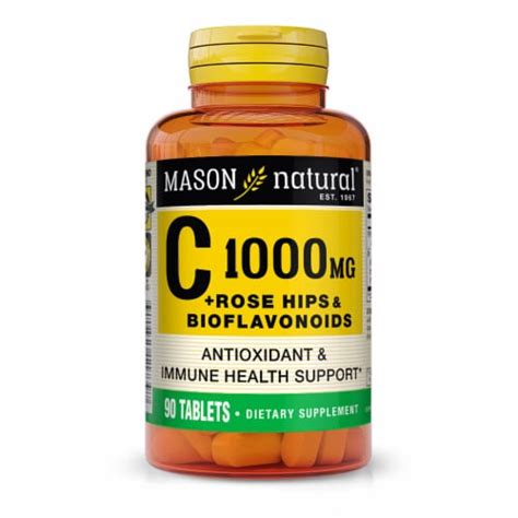 Mason Natural Vitamin C With Rose Hips And Bioflavonoids 1 000 Mg 90