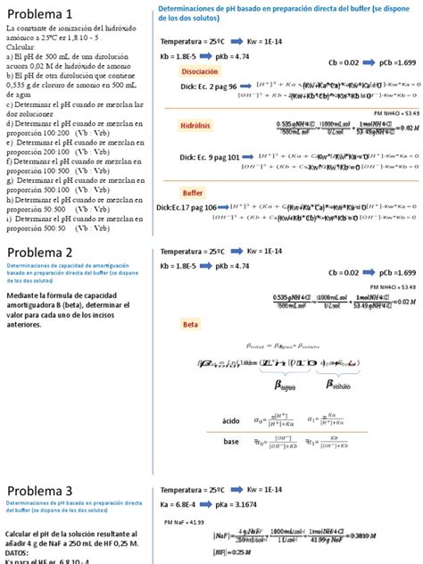 Solución Material De Practica Buffer 8 04 2020 Pdf Solución Tampón
