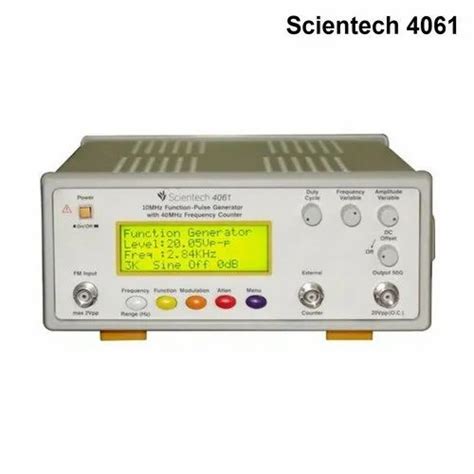 Scientech 4061 3mhz Function Generator At Best Price In New Delhi