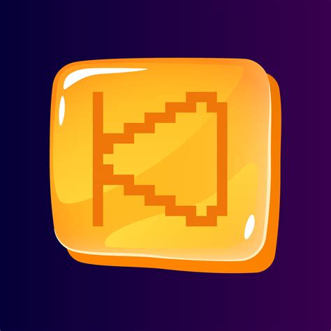 Forward Rewind Glossy Ui Button With Pixelated Icon 16090336 Vector Art At Vecteezy
