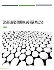 Ch3 Cash Flow Estimation And Risk Analysis Pdf CASH FLOW ESTIMATION