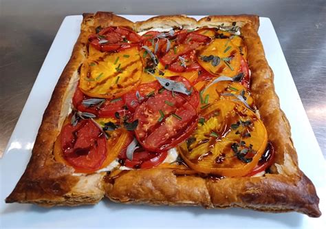 Puff Pastry Tomato Tart Seasoned Cooking