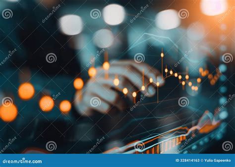 Hand Placing Coin On Stack With Rising Chart Stock Image Image Of